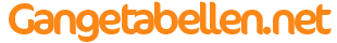 Oversikt over gangetabellene